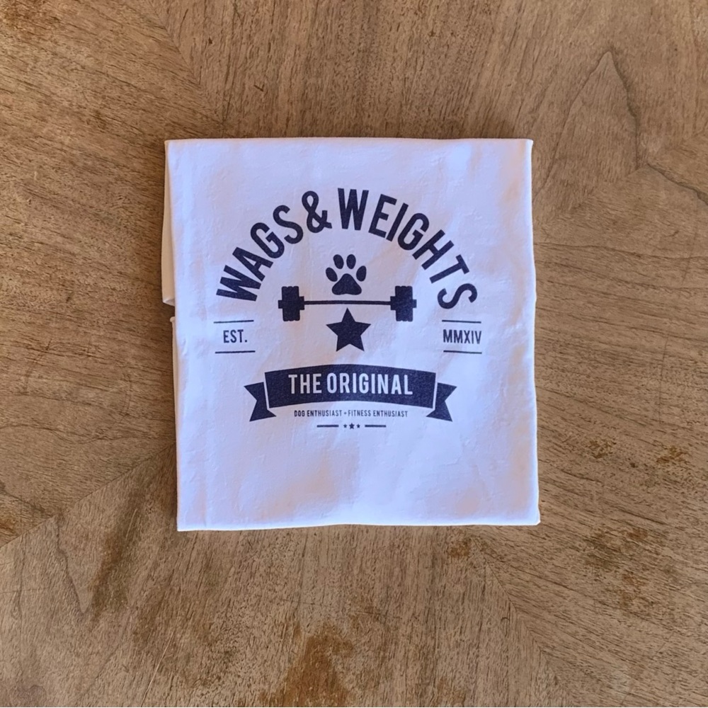 Wags And Weights Logo Crop Tee - Gem